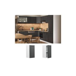 VICCO H&auml;ngeschrank K&uuml;chenschrank K&uuml;chenzeile Landhaus R-Line 30 cm Wei&szlig;-Anthrazit