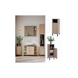 VICCO Midischrank Aquis 30 x 86,8 cm, Sonoma Anthrazit, Badezimmer, modern