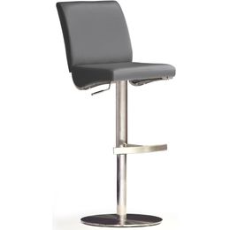 Bistrostuhl MCA furniture "BARBECOOL" Stühle Gr. B/H/T: 42 cm x 87 cm x 50 cm, Edelstahl, grau (grau, edelstahl gebürstet) Bistrostühle