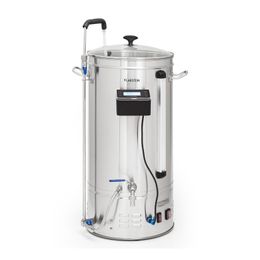 Klarstein Brauheld Smart 45 Maischekessel 2500W 45L 100&deg;C Umw&auml;lzpumpe Edelstahl Edelstahl 45 Liter