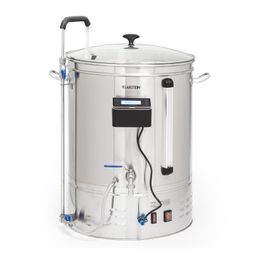 Klarstein Brauheld Smart 65 Maischekessel 2500W 65L 100&deg;C Umw&auml;lzpumpe Edelstahl Edelstahl 65 Liter