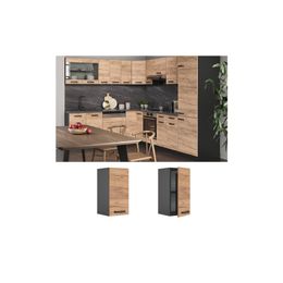 VICCO K&uuml;chenschrank H&auml;ngeschrank 30 cm R-Line Anthrazit