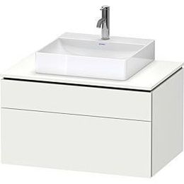 Duravit L-Cube Waschtisch-Unterschrank LC4880018180000 82 x 55 cm, weiß matt, 1 Schubkasten, 1 Auszug, wandhängend