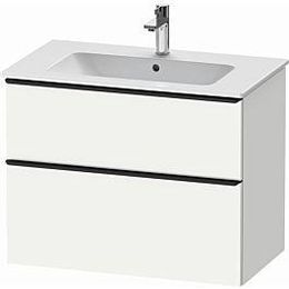 Duravit D-Neo Waschtisch-Unterschrank DE43620BD180000 81 x 46,2 cm, Diamantschwarz/weiß matt, 1 Schubkasten, 1 Auszug