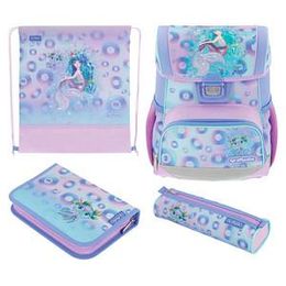 Herlitz Schulranzen-Set Loop Plus Mystic Mermaid Kunstfaser lila