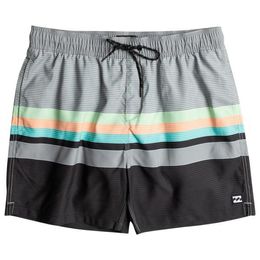 Billabong - All Day HTR Stripes Layback - Badehose Gr S grau