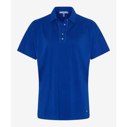Brax Damen Poloshirt Style CLARE, Blau, Gr. 34