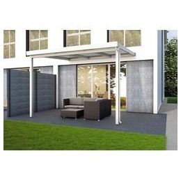 Gutta Premium Terrassendach 309,4 x 306 cm weiß Acryl klar 16 mm