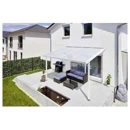 Gutta Premium Terrassendach 410,2 x 406 cm weiß PC weiß opal 16 mm