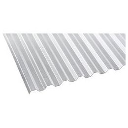 Gutta Polycarbonat-Wellplatte Trapez 76/18 700 x 95 cm 1,4 mm klar