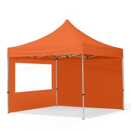 TOOLPORT 3x3m Aluminium Faltpavillon, inkl. 2 Seitenteile, orange - (59011)