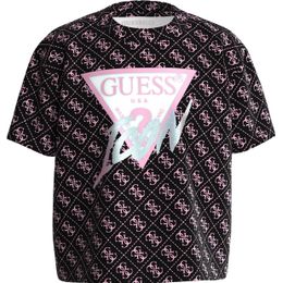 Guess T-Shirt, Logo-Print, für Kinder, schwarz, 164