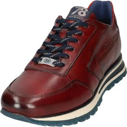 Bugatti Sneaker, Leder, Label, für Herren, rot, 43