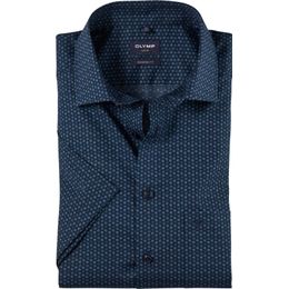 OLYMP Businesshemd, Modern Fit, Kurzarm, Kent-Kragen, für Herren, grün, 46