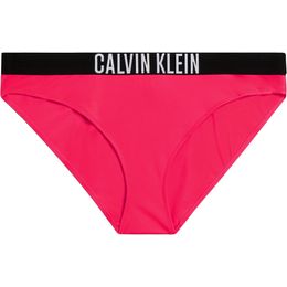 Calvin Klein Basic Bikinihose, Logo-Bund, für Damen, rot, S