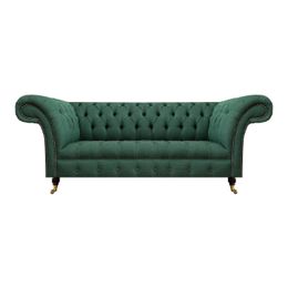 JVmoebel 3-Sitzer Luxus Dreisitzer Sofa Couch Chesterfield Wohnzimmer Grün Polstersitz