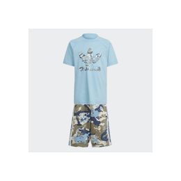 adidas originals T-Shirt & Shorts SHORT TEE SET, blau