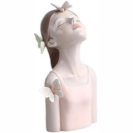 CoolBlauza Dekofigur Schmetterling Mädchen Statue