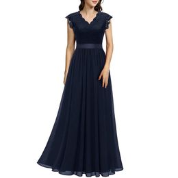 ZWY Abendkleid Damen Ballkleid Maxi Lang Abendkleider Elegant für Hochzeit Spitzen (1-tlg.