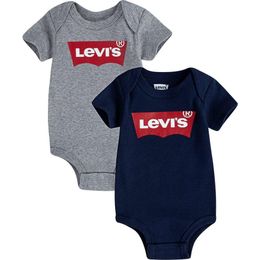 Levi's® kids Levi's® Kids Kurzarmbody BATWING 2PK BODYSUIT (2-tlg) UNISEX, blau|grau