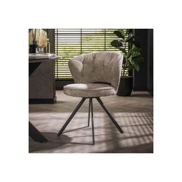 LEVEN Lifestyle Esszimmerstuhl 2´er Set Stuhl SWING Drehstuhl drehbar halbrunde Rückenlehne