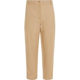 Tommy Hilfiger Curve Webhose CRV SLIM STRAIGHT CO LINEN Große Größen, beige