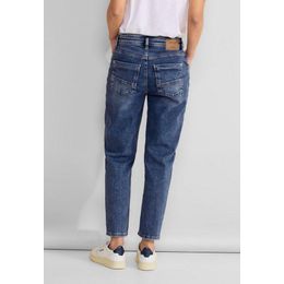 Street One Loose-fit-Jeans aus Baumwolle mit Stretchanteil, blau