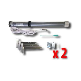FAAC® Tm2k Mini-Rohrmotor Kit tm245 50/12 90 kg 143203 (ex 132037) x 2 - Faac