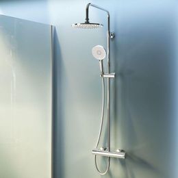 Am.pm - Duschsystem Duschthermostat, Thermostat Duscharmatur, Brausearmatur, Regendusche Duschset Duschsäule Dusche mit Thermo Brauseset mit
