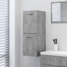Badezimmer-Standschrank,Badezimmerschrank,Badmöbel Betongrau 30x30x80 cm Holzwerkstoff -BNC20831 - Grau
