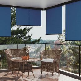 Balkon-Seitenmarkise,Windschutz Sonnenschutz Markise 160 × 250 cm Blau vidaXL