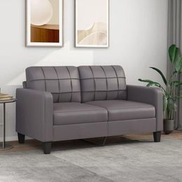 2-Sitzer-Sofa,Sofas gerade Grau 140 cm Kunstleder vidaXL
