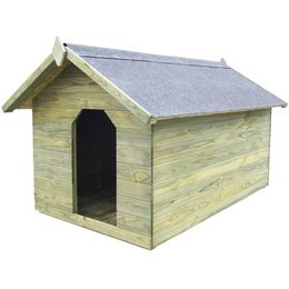 Bonnevie - Hundehütte mit öffnendem Dach Imprägniertes Kiefernholz vidaXL701165