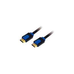 Logilink - CHB1101- High Speed HDMI-Kabel mit Ethernet (v1.4, 2x 19-poliger Stecker, Goldstecker, 1 m) schwarz