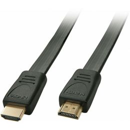 HDMI-Kabel - hdmi (m) bis hdmi (m) - 3,0m - abgeschirmt - Schwarz - geformt, flach, 4K Untersttzung (36998) (36998) - Lindy