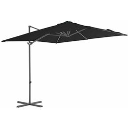 Bonnevie - Ampelschirm,Sonnenschirm mit Stahlmast Schwarz 250x250 cm vidaXL