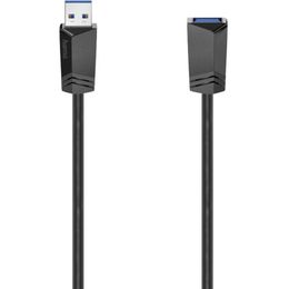 USB-Kabel usb 3.2 Gen1 (usb 3.0 / usb 3.1 Gen1) usb-a Stecker, usb-a Buchse 1.50 m Schwarz 002 - Hama