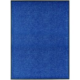 Bonnevie - Fußmatte,Türvorleger Waschbar Blau 90x120 cm vidaXL