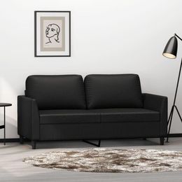 Bonnevie - 2-Sitzer-Sofa Schwarz 140 cm Kunstleder vidaXL95337