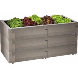 JUWEL Gardenstar Hochbeet Woody 130 x 60 x 60 cm Hochbeete aus Kunststoff