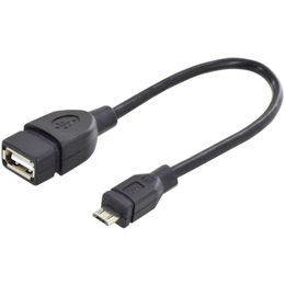 SC0006 USB-Adapter [1x usb 2.0 Stecker Micro-B - 1x usb 2.0 Buchse a] 8 c - Raspberry Pi