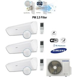 Wind-Free ultra 3x2,5kW MultiSplit Wifi Aussen 6,8kW pm 2.5 Klimaanlage - Samsung