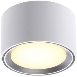 Fallon LED-Aufbauleuchte led led fest eingebaut 5.5 w Warmweiß Weiß, Edelstahl (gebürstet) - Nordlux
