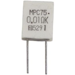 PCE Fukushima Futaba MPC75 5W 0,01 Ohm 10% MPC75 5W 0,01 Ohm 10% Metallschicht-Widerstand 0.01 ω radial