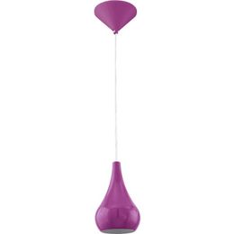 etc-shop - Design Pendel Hänge Leuchte Ess Zimmer purple Decken Flur Lampe im Set inkl. led Leuchtmittel