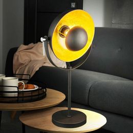 etc-shop Schreib Tisch Lampe Arbeits Zimmer Schein Werfer Decken Fluter Leuchte Gold verstellbar