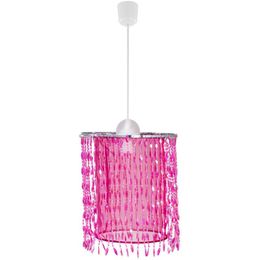 etc-shop - Kinder Decken Hänge Lampe pink Mädchen Kristall Pendel Leuchteim Set inkl. led Leuchtmittel