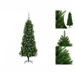 vidaXL Künstlicher Weihnachtsbaum Künstlicher Weihnachtsbaum mit LEDs Kugeln 240 cm Grün