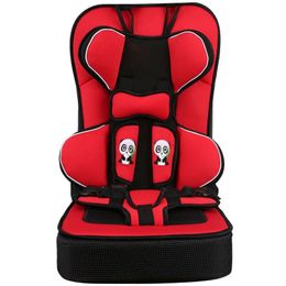 Sjlerst - Autositz mit hoher Rückenlehne, tragbarer, umwandelbarer Kleinkindersitz aus Polyethylen für Babys, Rot