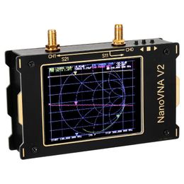 SAA-2 NanoVNA V2 50 kHz - 3 GHz 3.2-Zoll-3G-Vektor-Netzwerkanalysator mit großem Bildschirm SAA-2 NanoVNA V2 Kurzwellen-Antennenanalysator